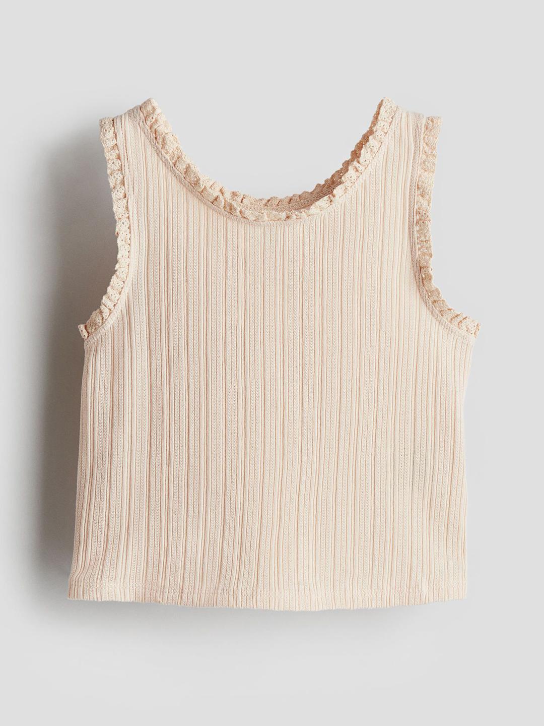 Buy H&M Girls Lace Trimmed Vest Top - Tops for Girls 32047259 | Myntra