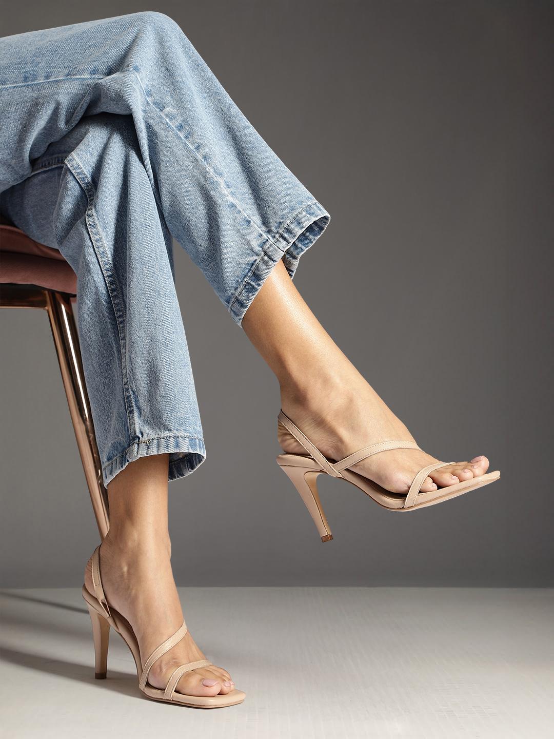Buy Kenneth Cole Leather Slim Heeled Sandals - Heels for Women 32050514 ...