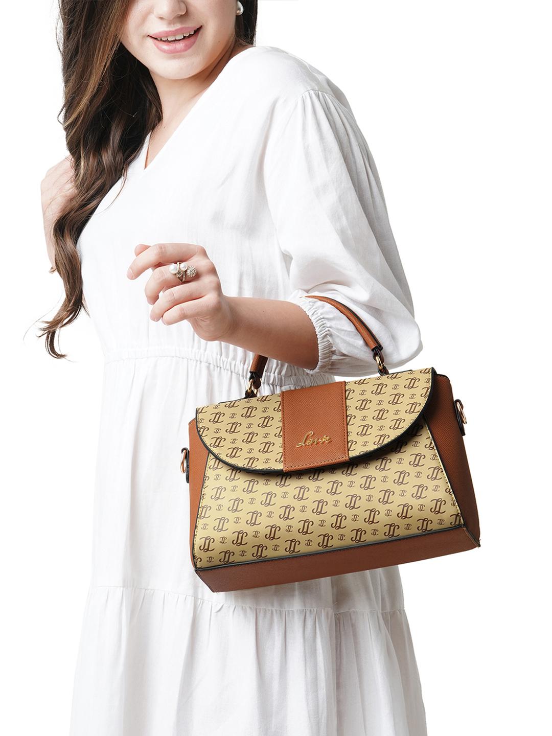 Buy Lavie Women's Mono Becky Flap Medium Satchel Handbag - Handbags for ...