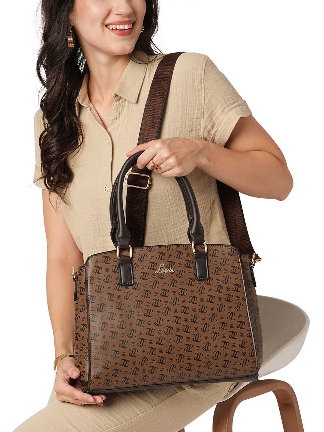 Buy Lavie Women's Mono Tyra Medium Satchel Handbag - Handbags for Women ...