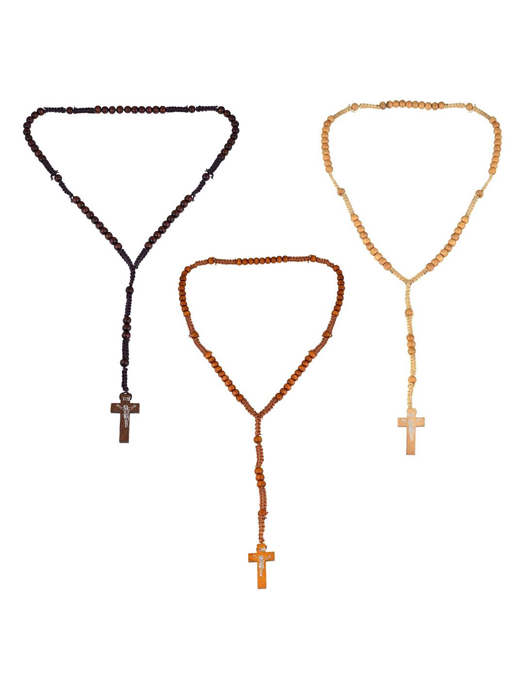 Buy MEMOIR Pack Of 3 Cross Chain - Necklace And Chains for Unisex ...