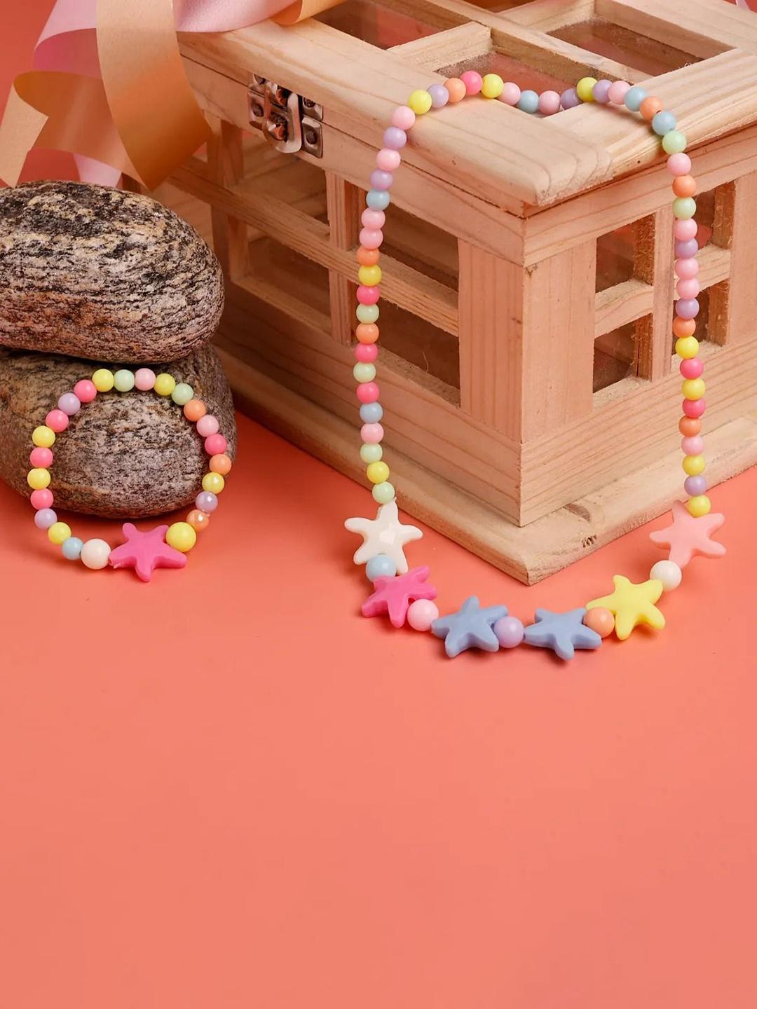 Buy Jewelz Girls Starry Delight Beaded Necklace And Bracelet ...