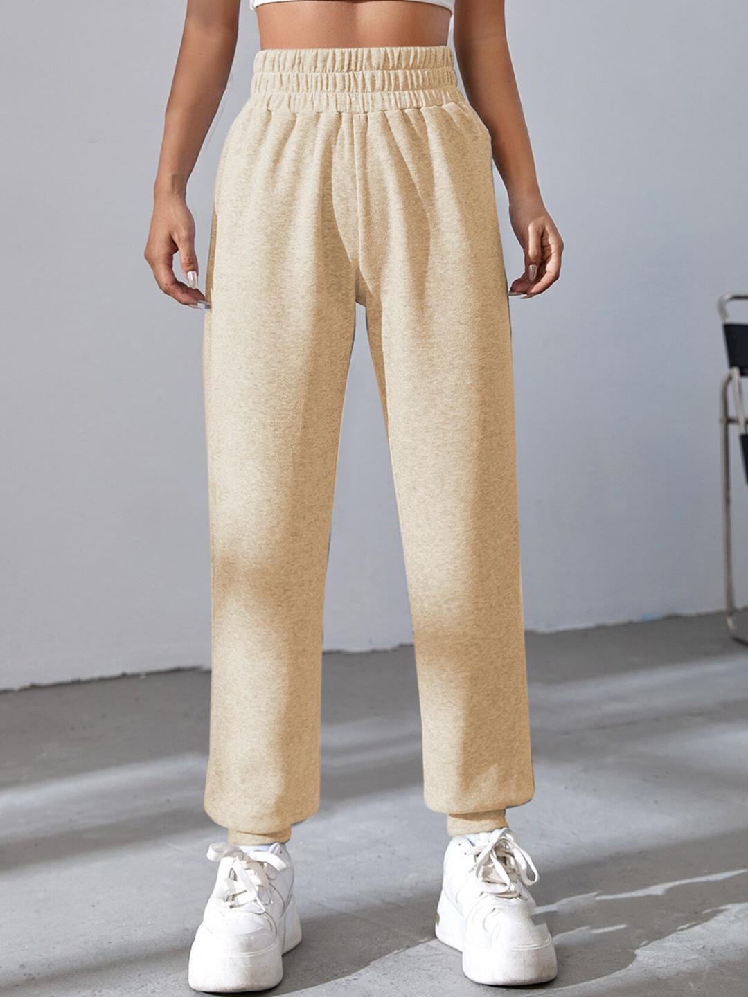 Buy KATECLO Women Relaxed High Rise Joggers Trousers - Trousers for ...