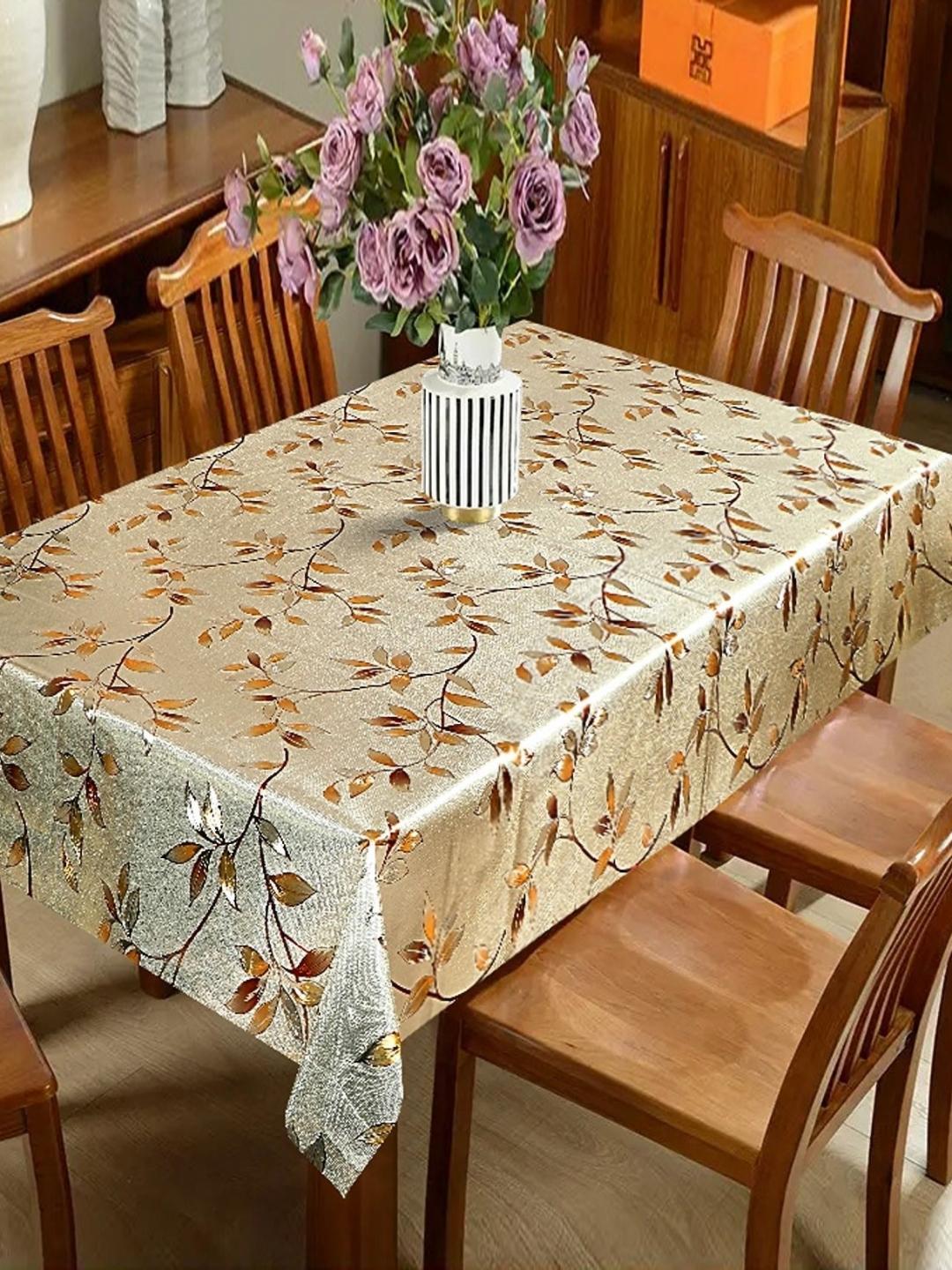 Buy Dakshya Industries Gold Toned & Yellow Floral Rectangle Waterproof ...