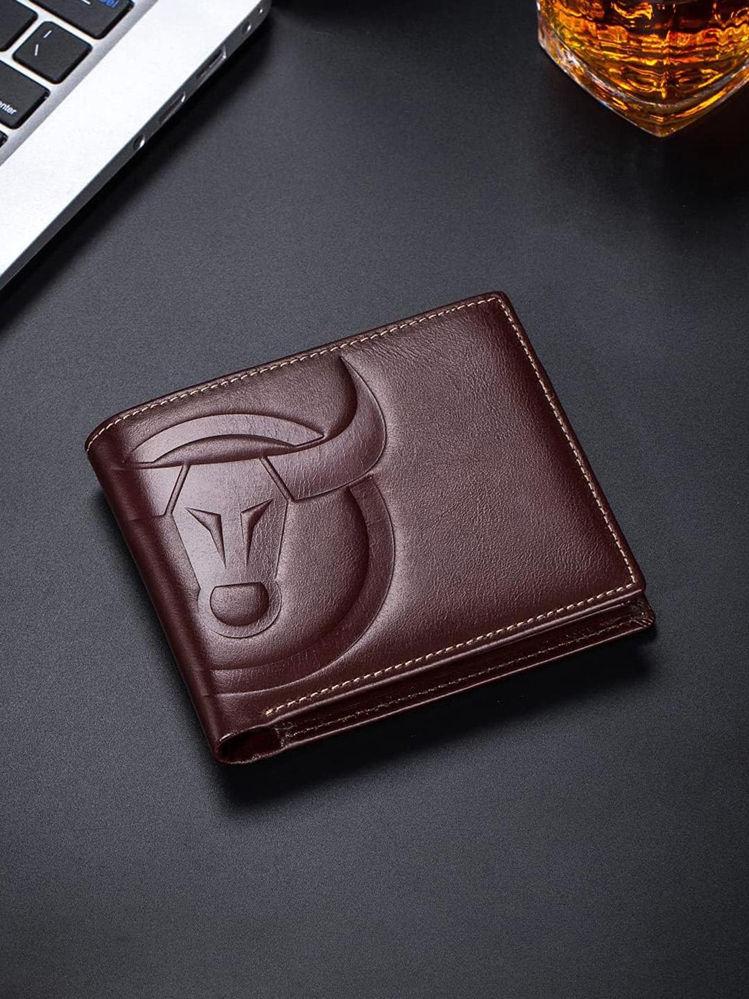 Buy CONTACTS Men Leather RFID Two Fold Wallet - Wallets for Men ...