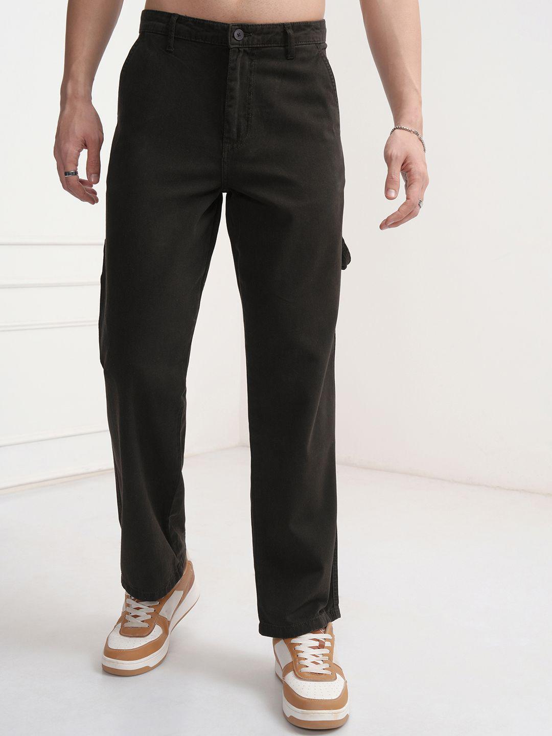 Buy HIGHLANDER Men Cotton Straight Fit Cargo Trouser - Trousers for Men ...