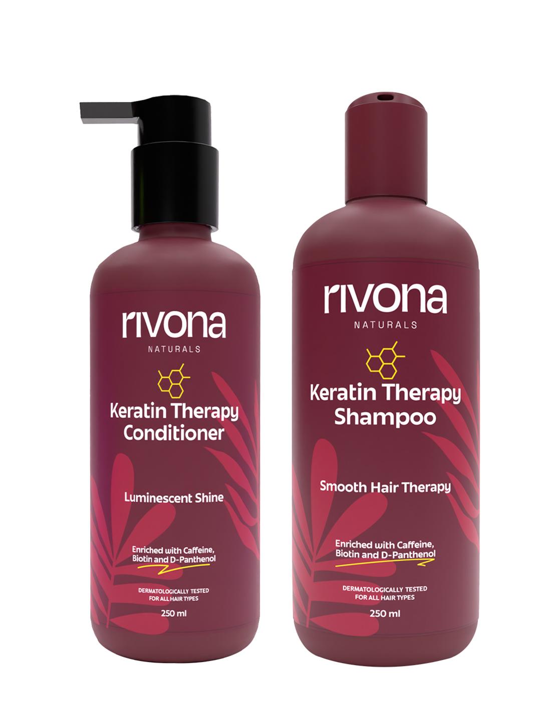 Buy Rivona Naturals Set Of 2 Keratin Therapy Duo Shampoo & Conditioner ...