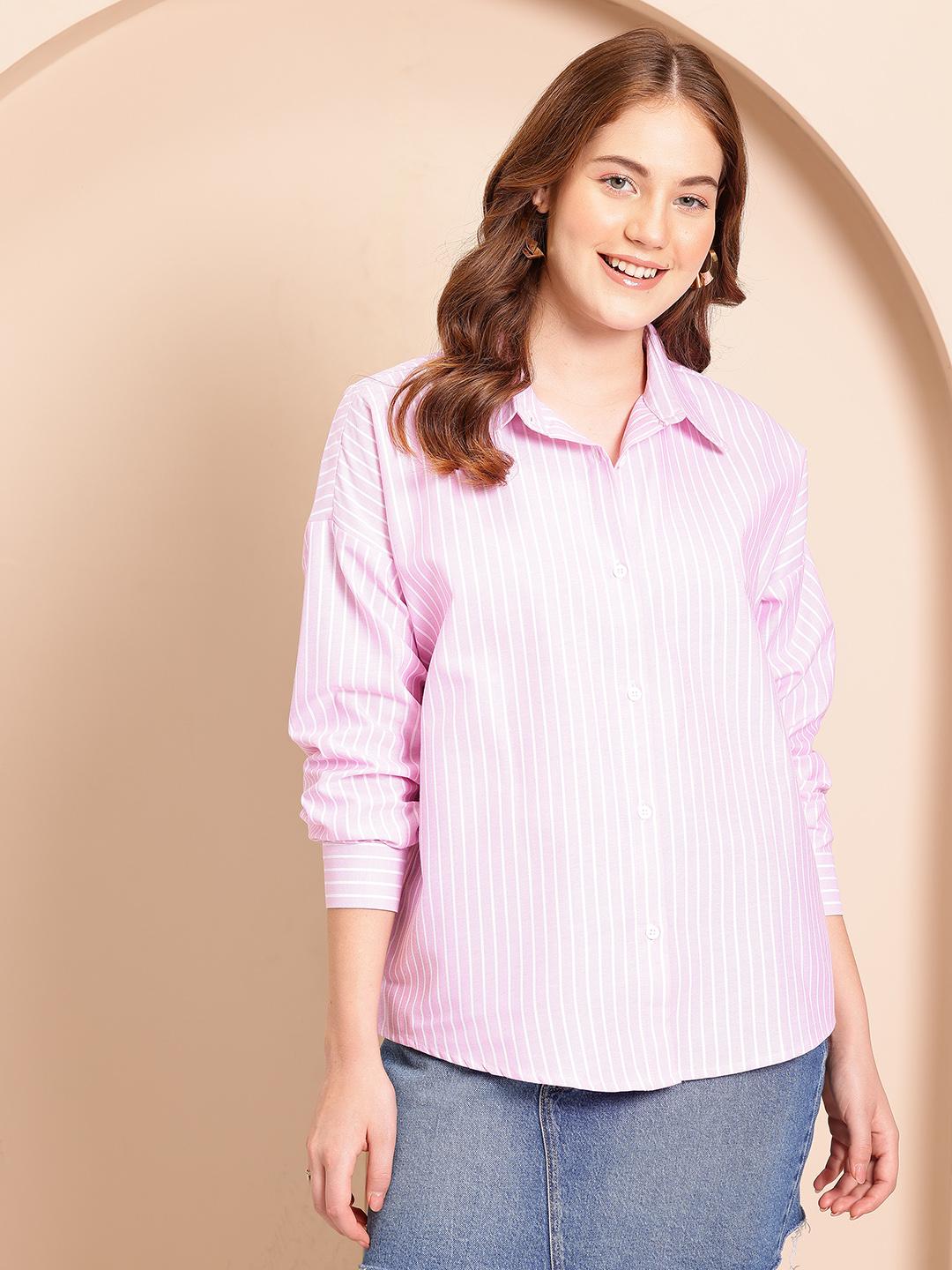 Buy Mast & Harbour Striped Drop Shoulder Sleeves Casual Shirt - Shirts ...