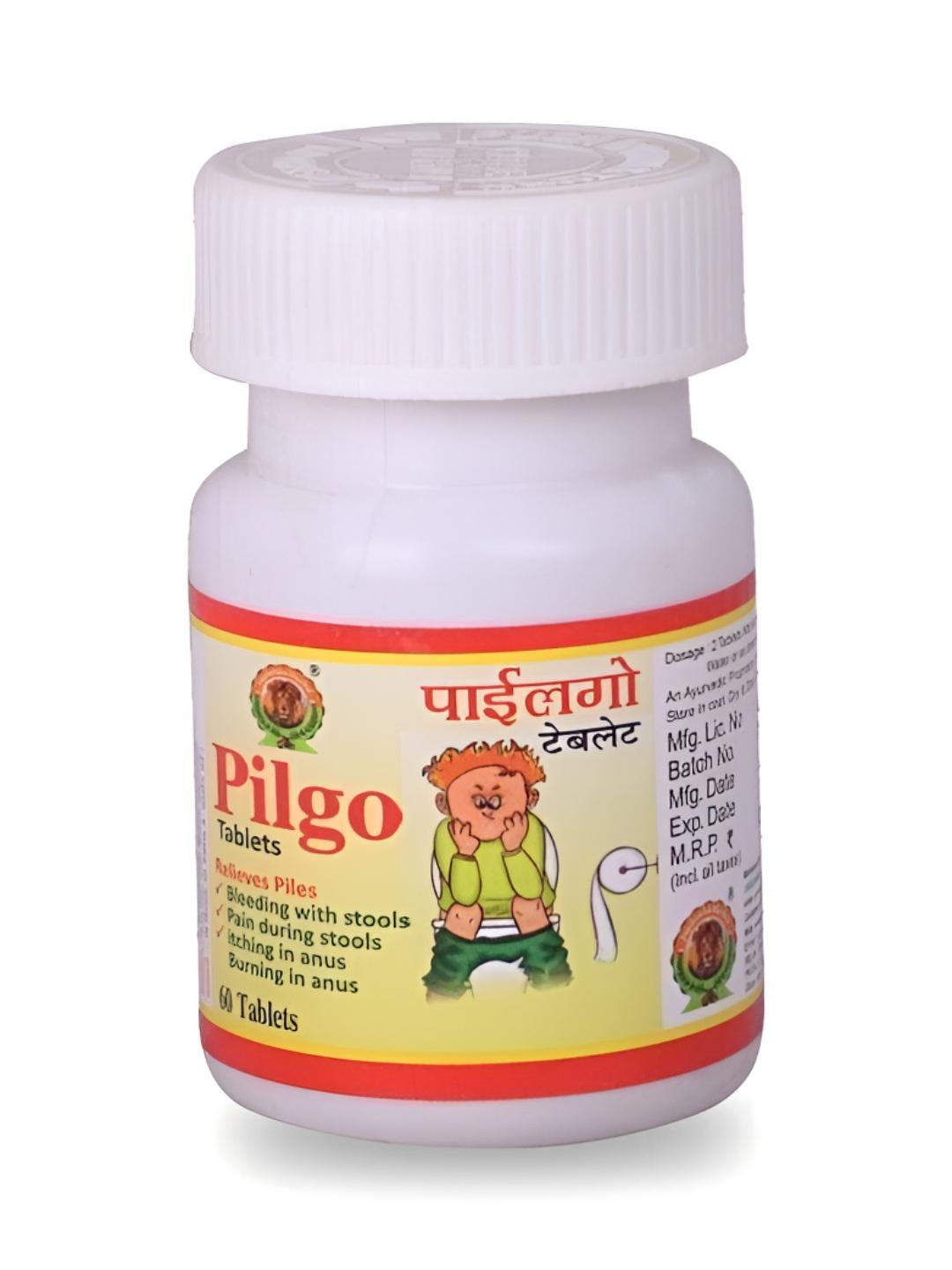 Buy Jagdamba Herbal Pilgo Tablets For Relieves Piles Bleeding 60 ...