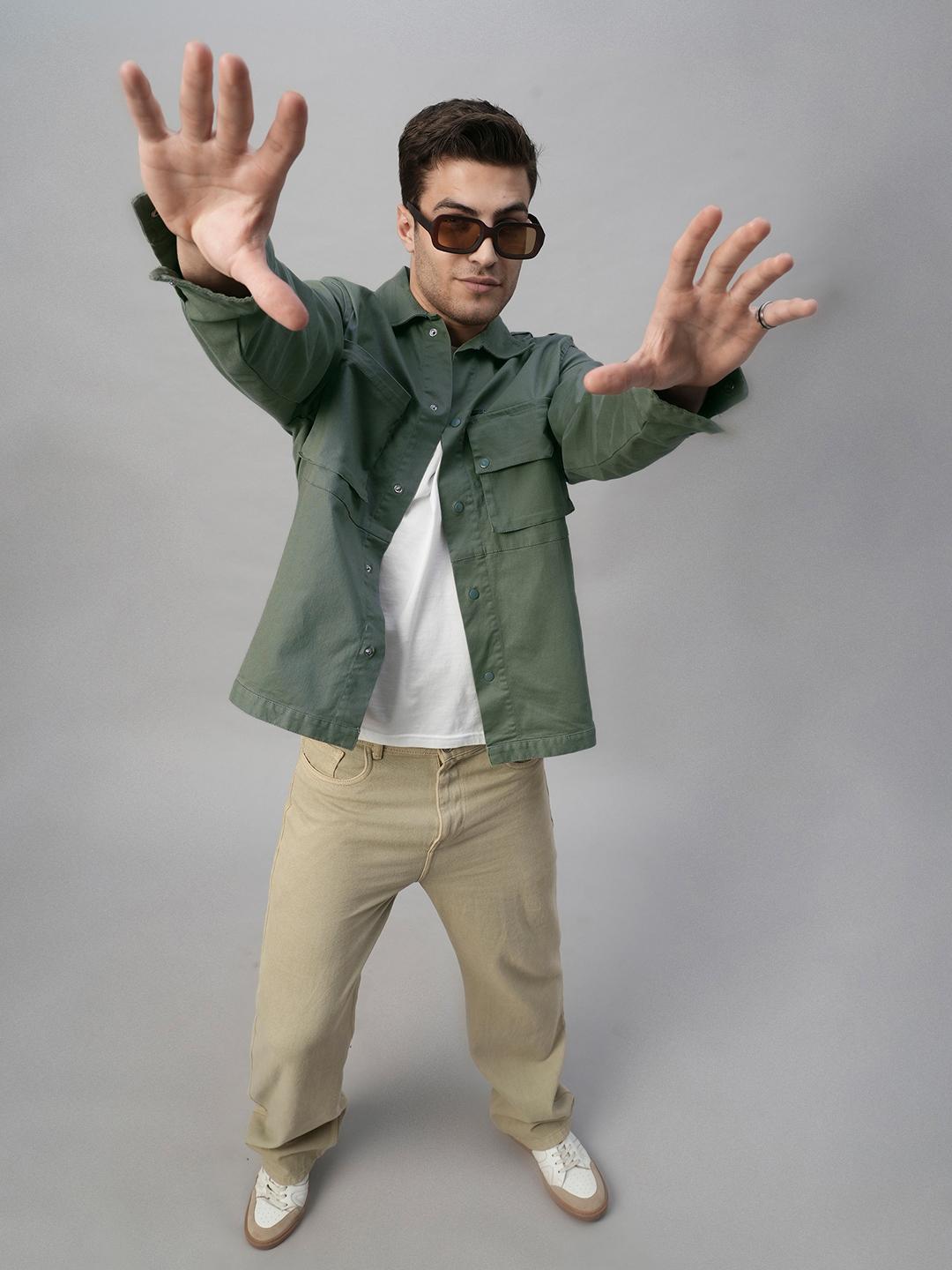 Buy PRONK Men Solid Shackets - Shackets for Men 32225901 | Myntra