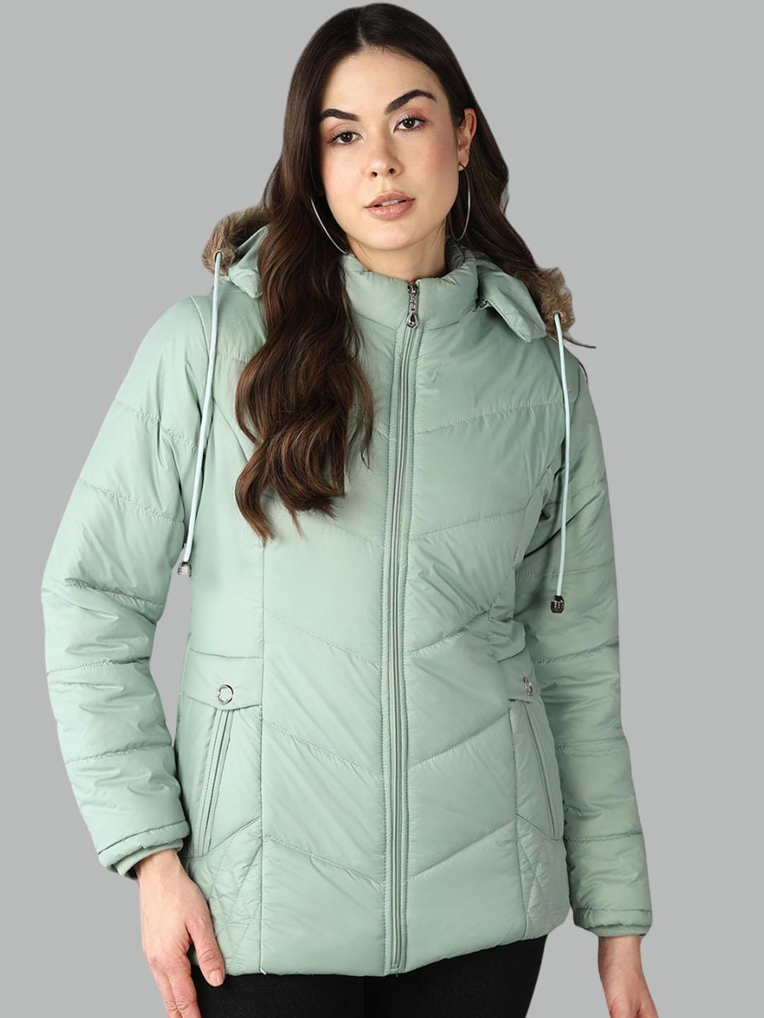 Buy ELLIPSE Women Hip Length Hooded Padded Jacket - Jackets for Women ...