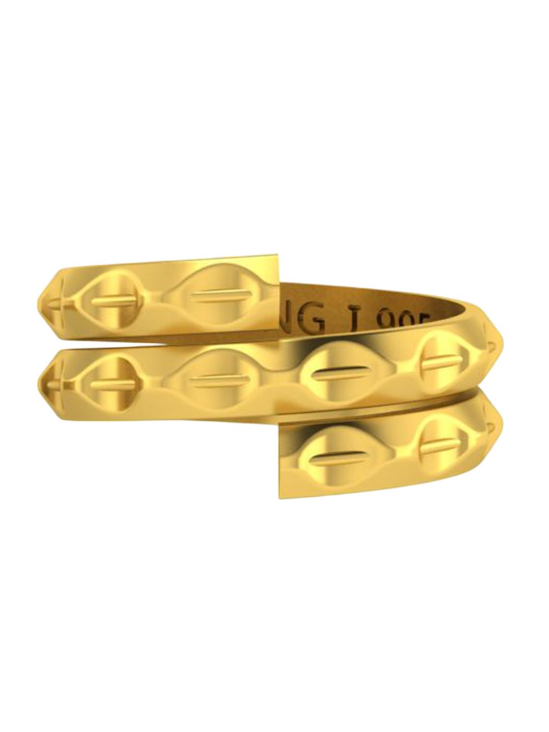 Buy P N GADGIL JEWELLERS 24KT (995) Vedhani Gold Ring 3 Gram - Ring ...