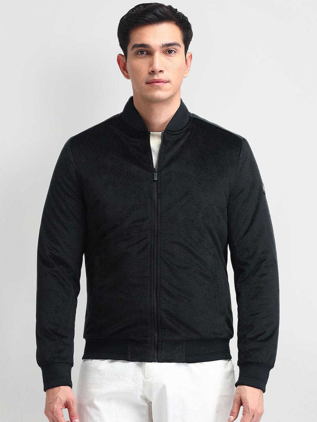 Buy Arrow Sport Men Solid Bomber Jacket - Jackets for Men 32251330 | Myntra