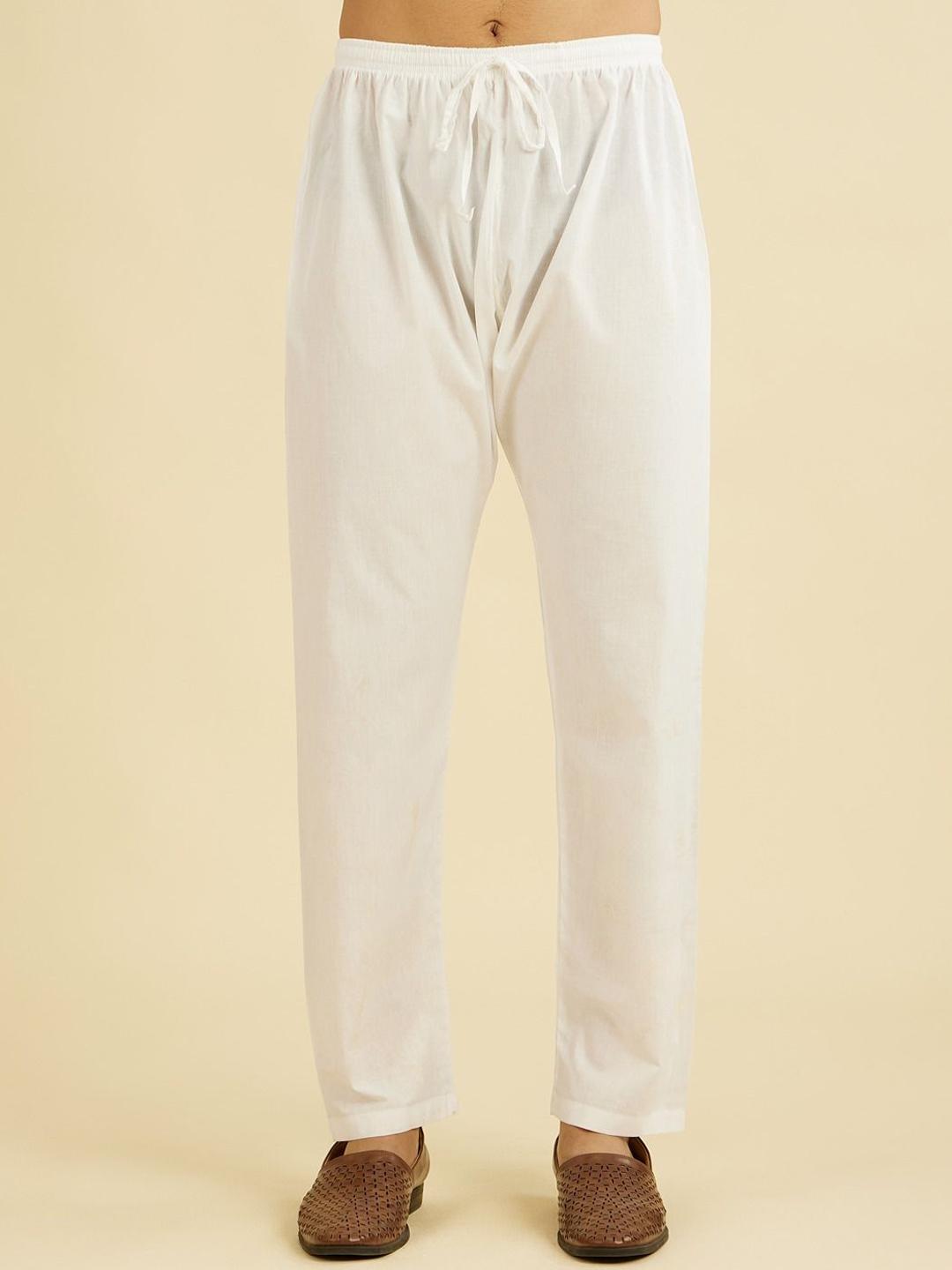 Buy Diwas By Manyavar Men Cotton Mid Rise Churidar - Pyjamas for Men ...