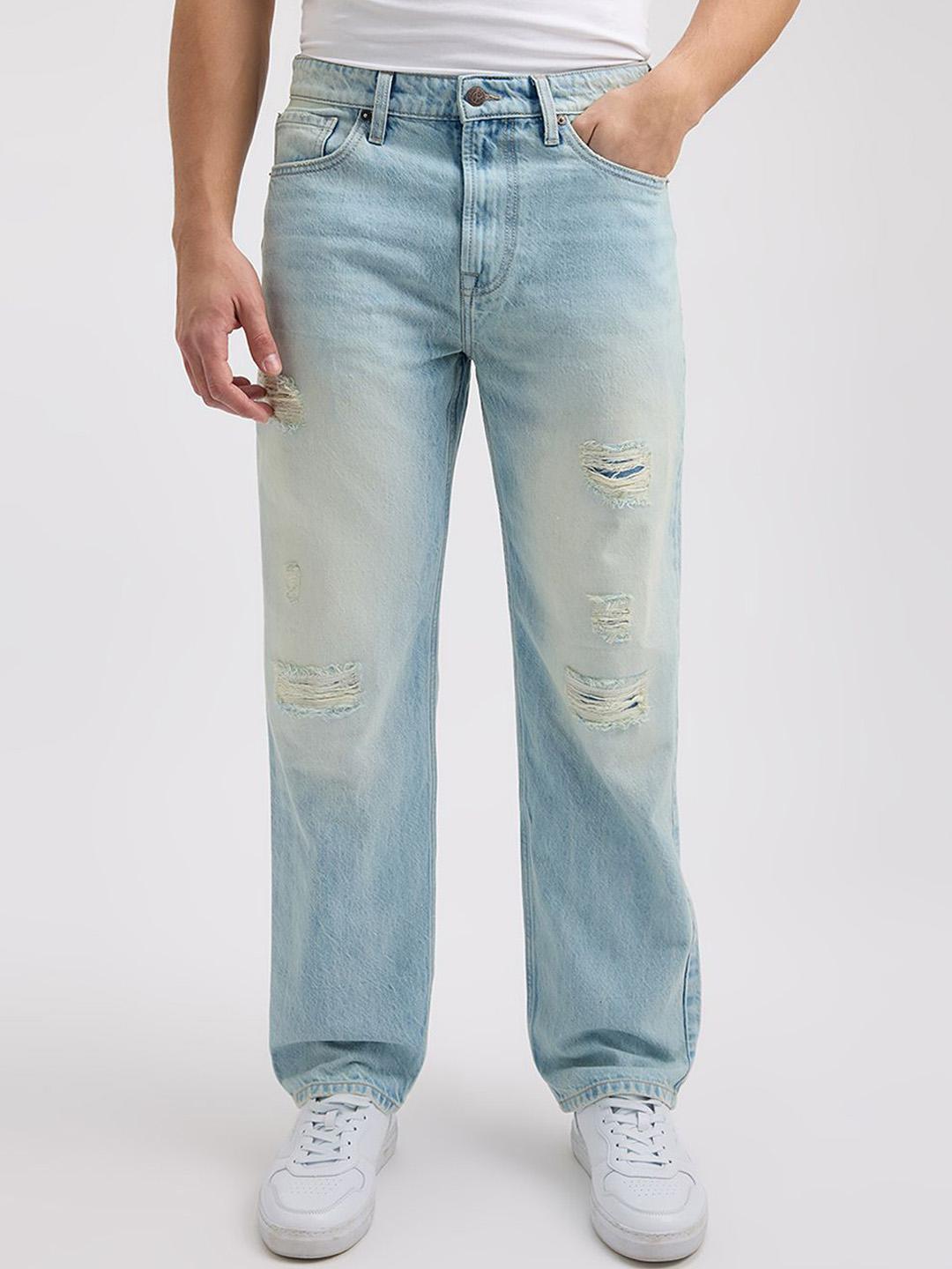 Buy Pepe Jeans Men James Relaxed Fit Low Distress Heavy Fade ...