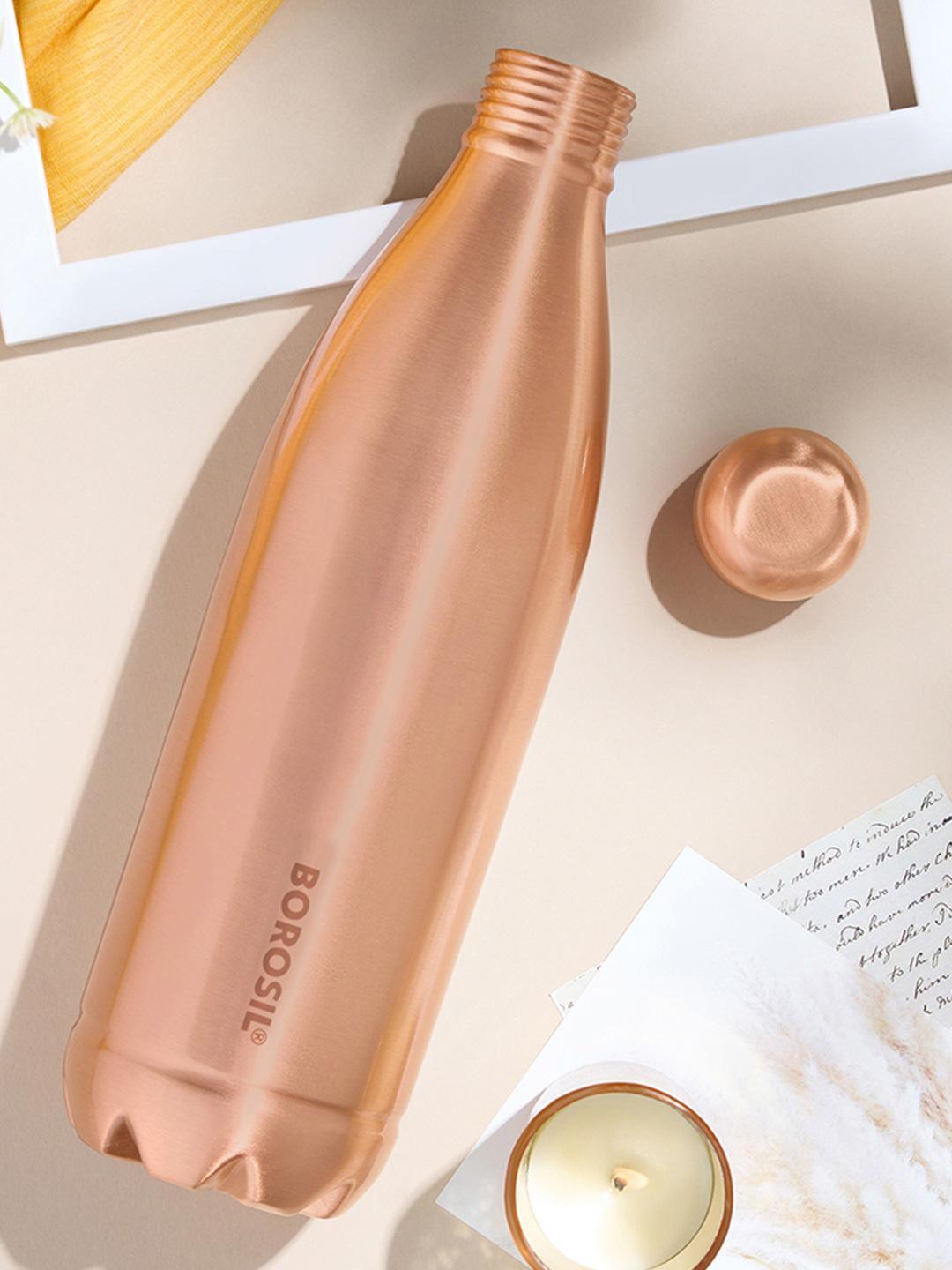 Buy BOROSIL Canvas Copper Spill Proof Water Bottle 1L - Water Bottle ...