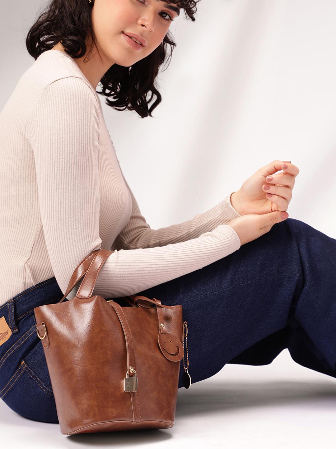 Buy Mast & Harbour Bucket Handheld Bag With Pouch - Handbags for Women ...
