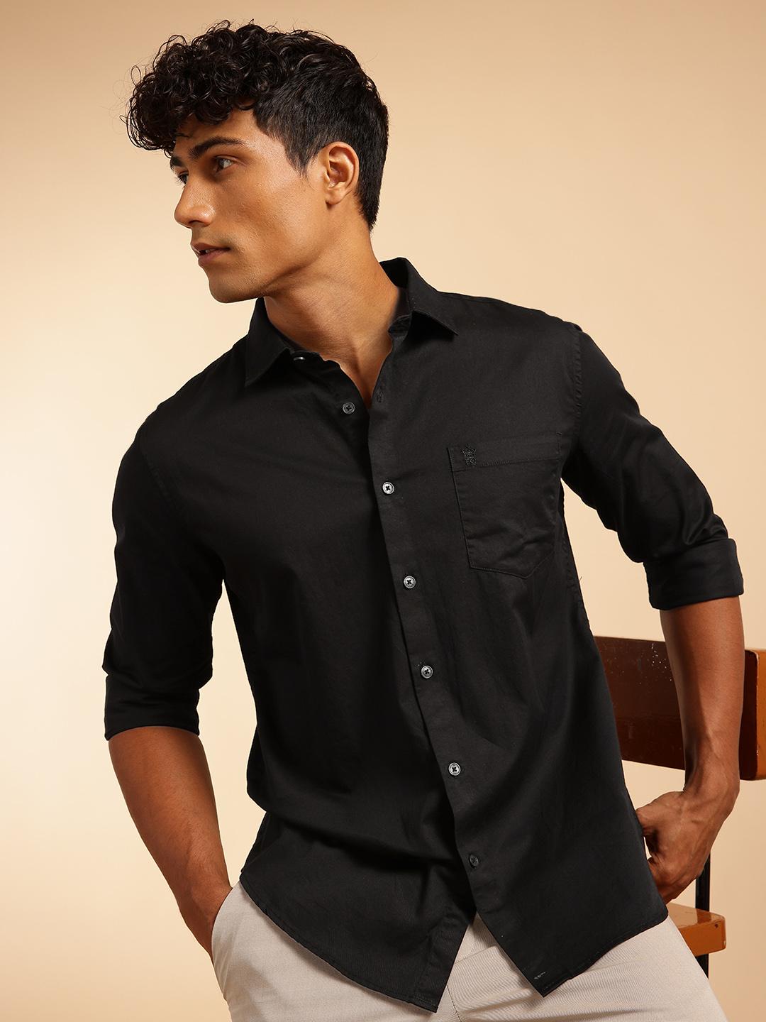 Buy French Connection Solid Slim Fit Casual Shirt - Shirts for Men ...