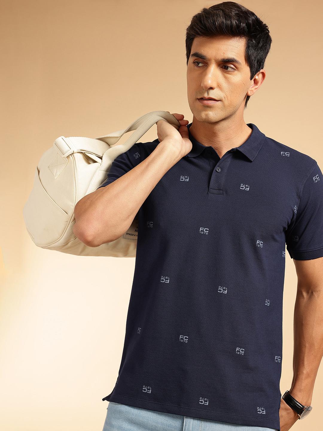 Buy French Connection Brand Logo Printed Polo Collar T Shirt - Tshirts ...