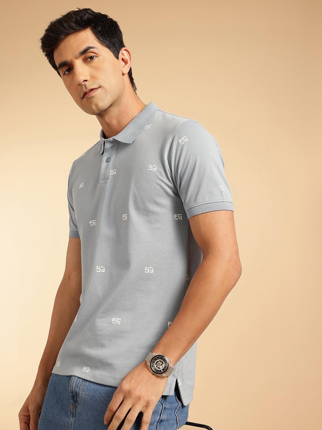 Buy French Connection Brand Logo Printed Polo Collar T Shirt - Tshirts ...