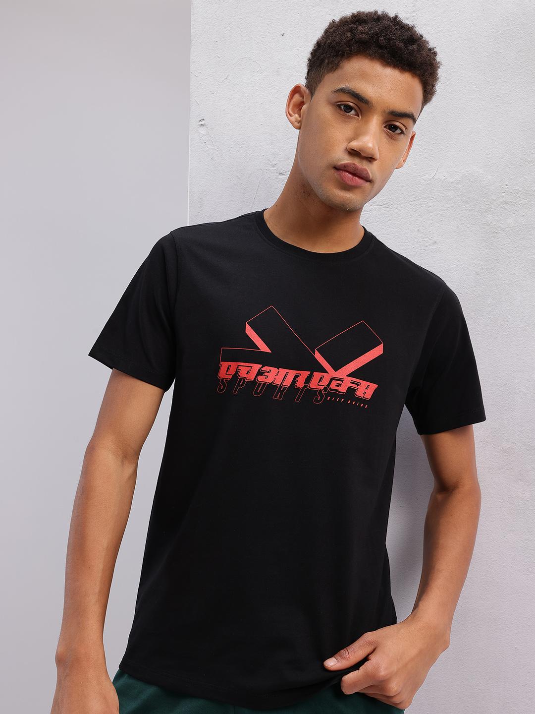 Buy HRX By Hrithik Roshan Brand Logo Printed Regular Fit Lifestyle T ...