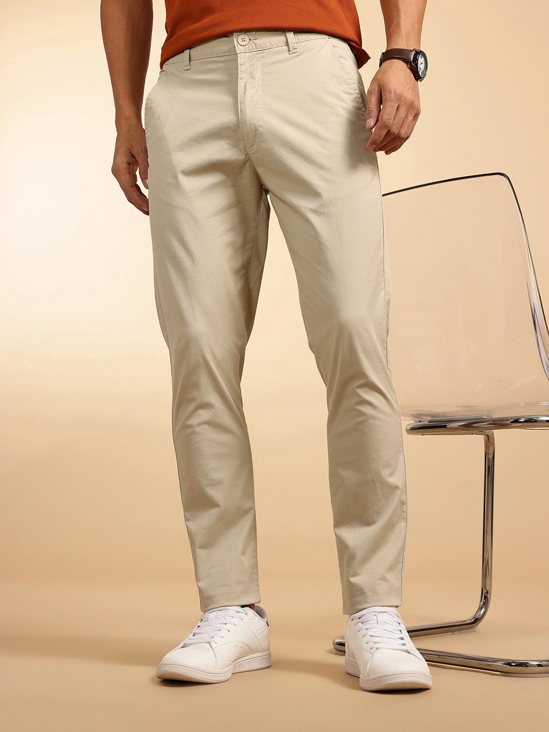 Buy French Connection Men Slim Fit Chinos Trousers - Trousers for Men ...