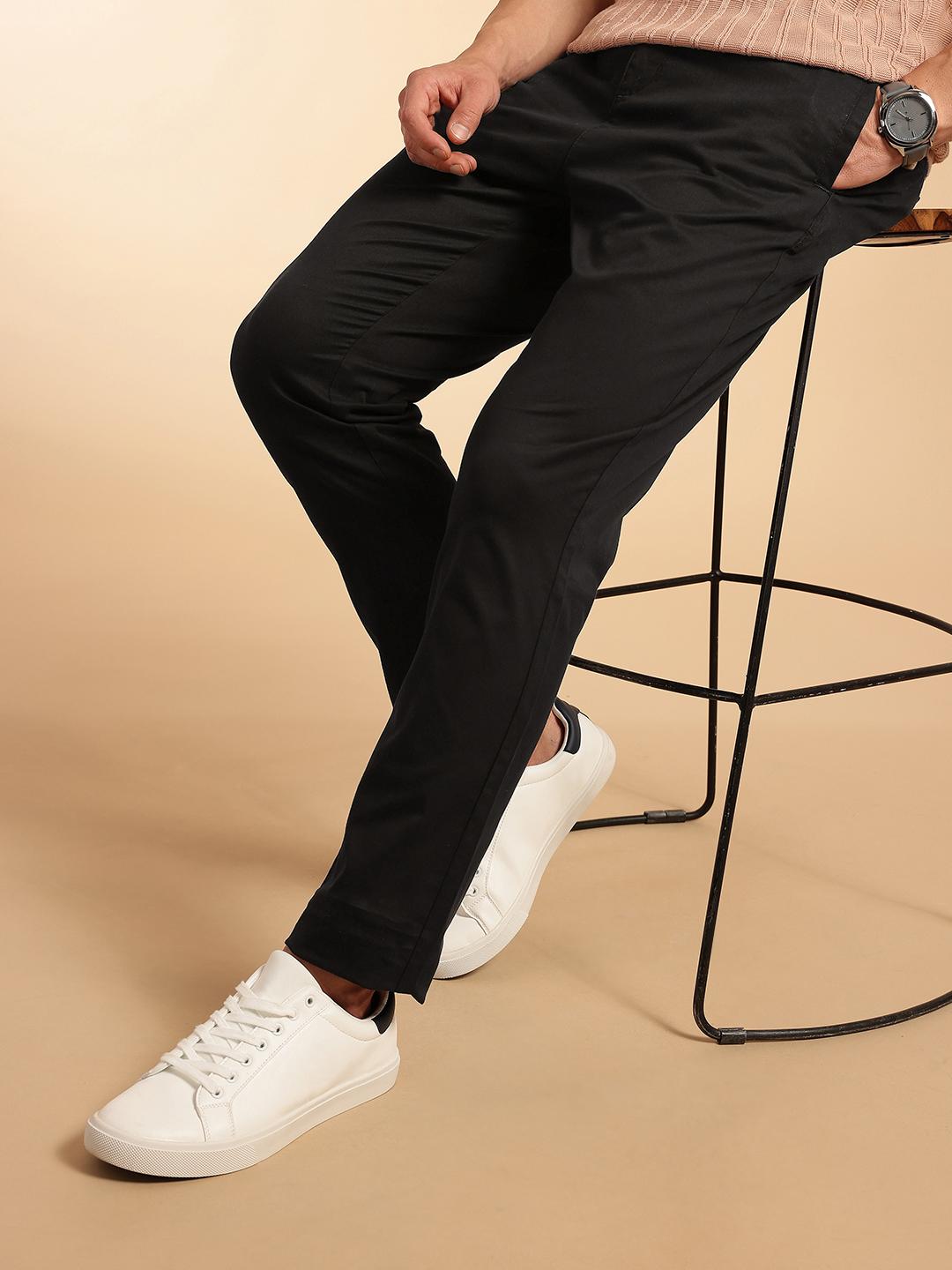 Buy French Connection Men Pleated Chinos Trousers - Trousers for Men ...