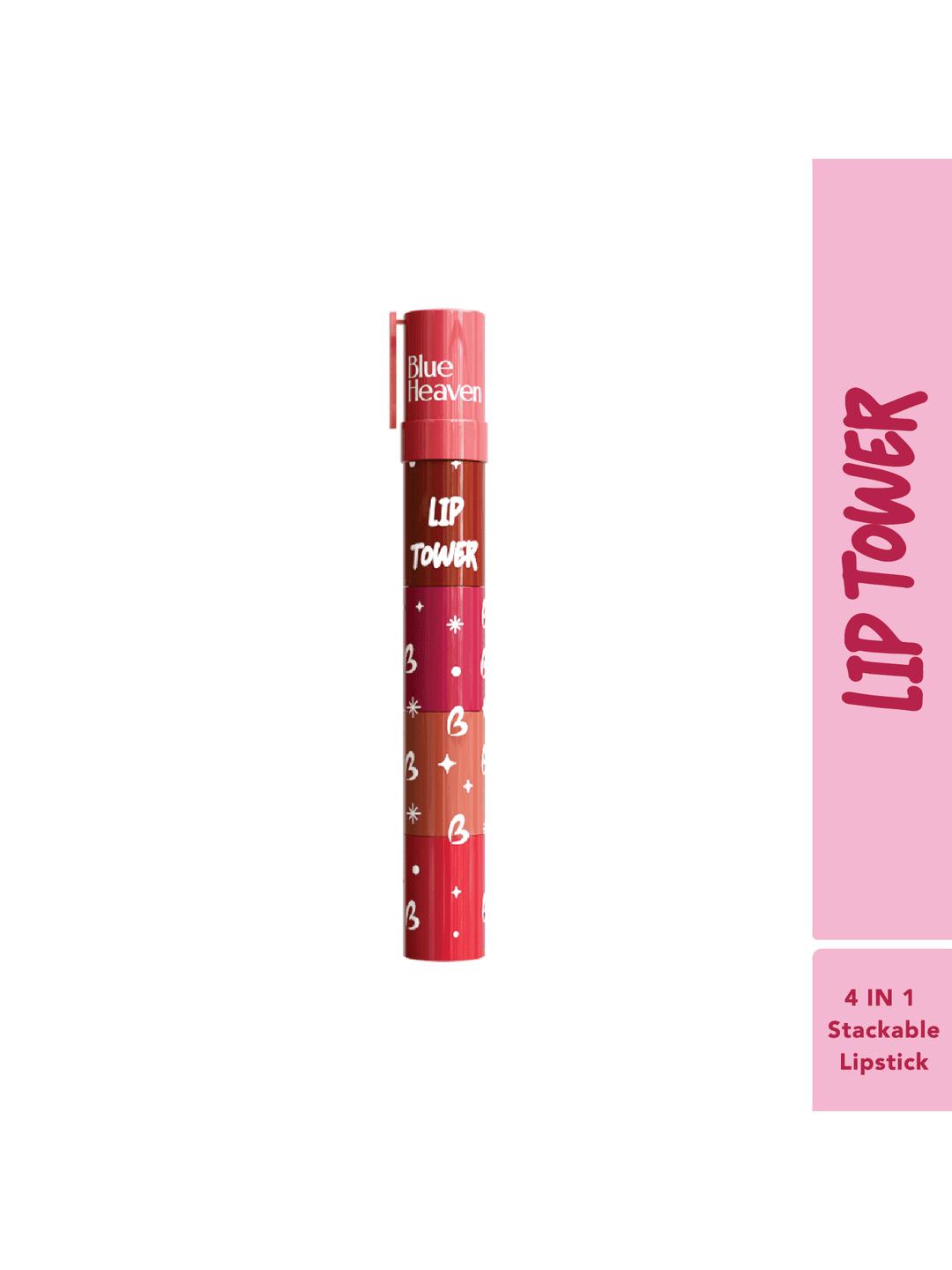 Buy Blue Heaven Get Matte 4 In 1 Stackable Lipstick Lip Tower 6 G ...