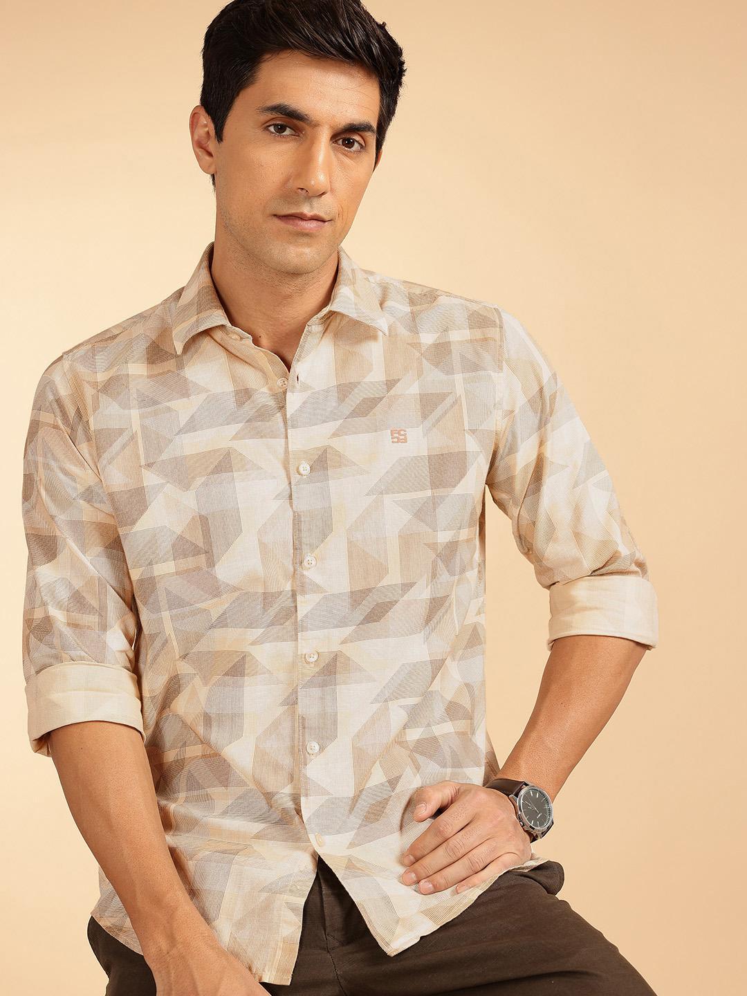 Buy French Connection Slim Fit Printed Pure Cotton Casual Shirt ...