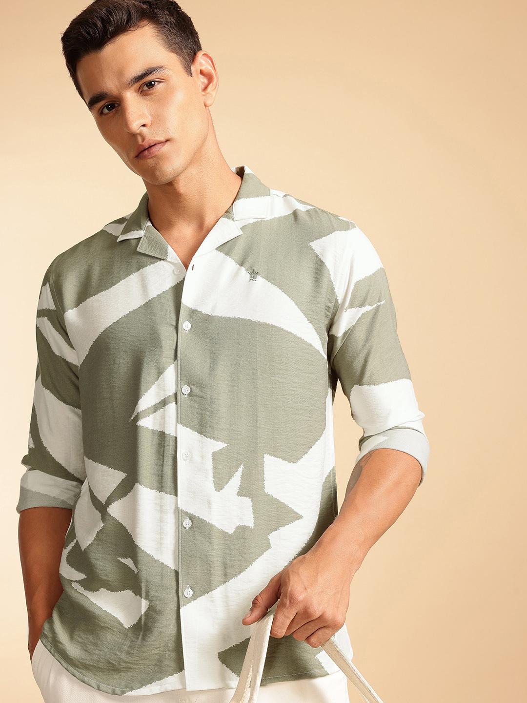 Buy French Connection Slim Fit Abstract Printed Casual Shirt - Shirts ...