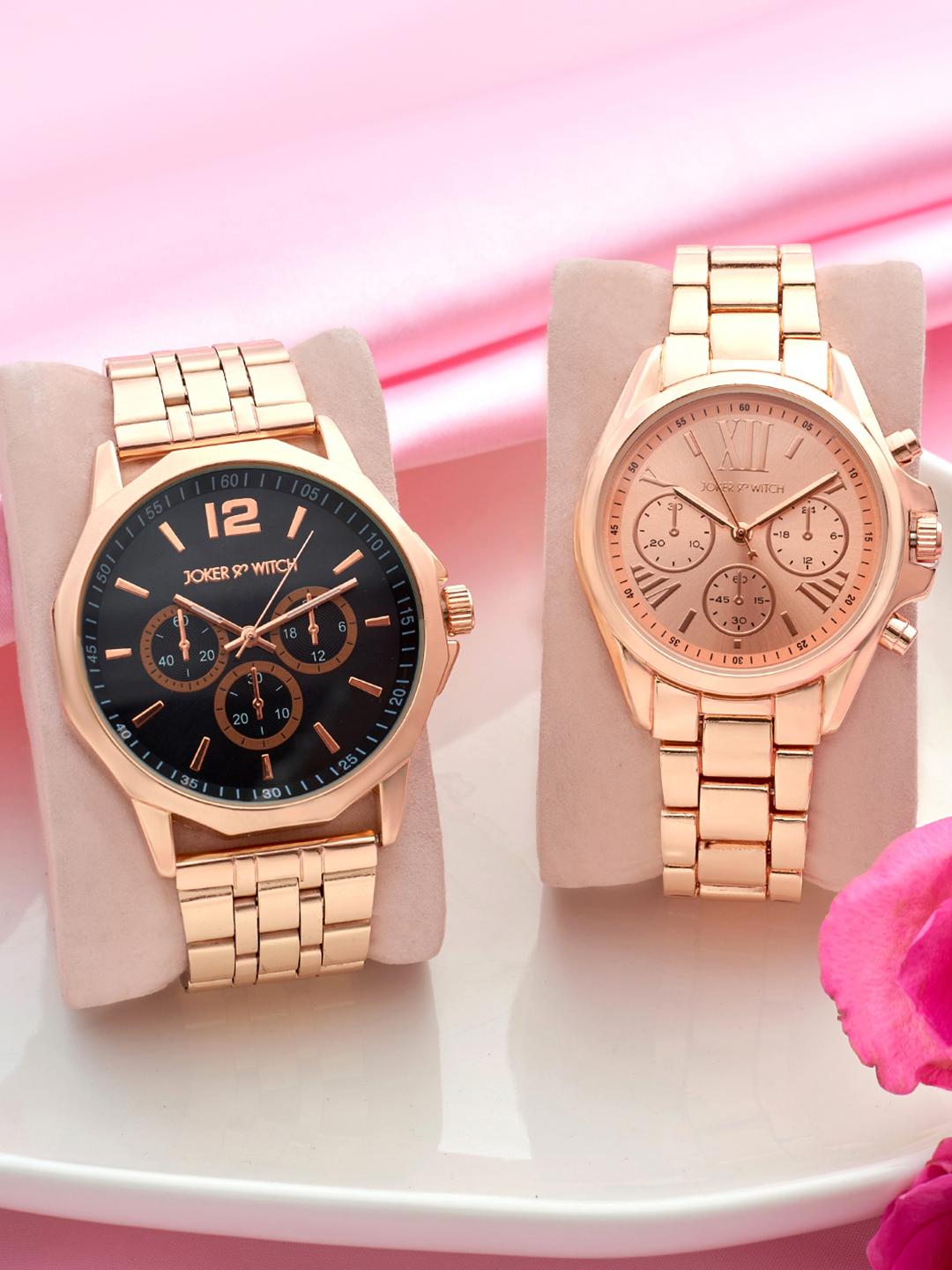 Buy JOKER & WITCH Keanu & Alexandra Analogue Couple Watches Giftset ...