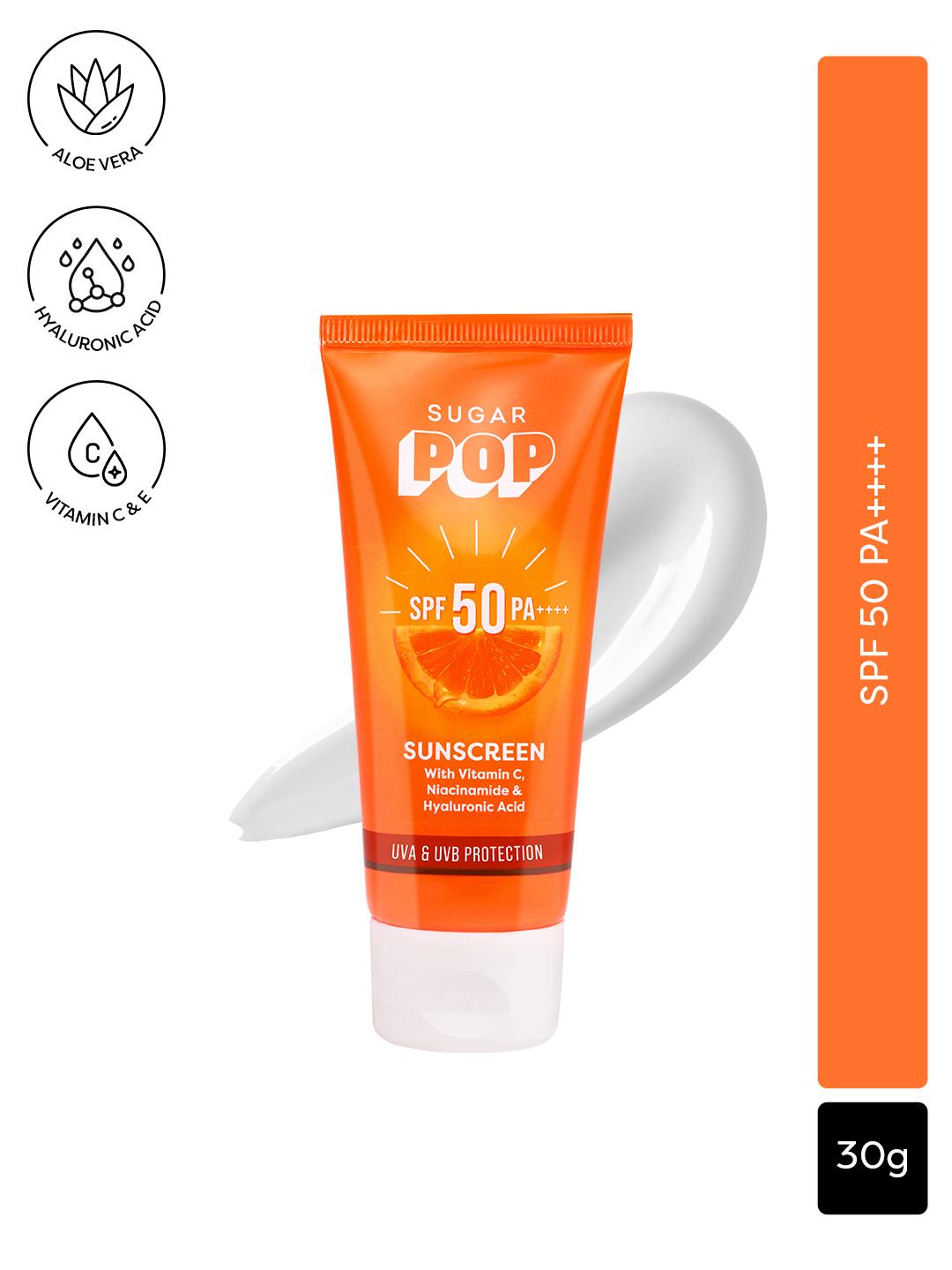Buy SUGAR POP SPF 50 Sunscreen With Vitamin C 30g - Face Sunscreen for ...