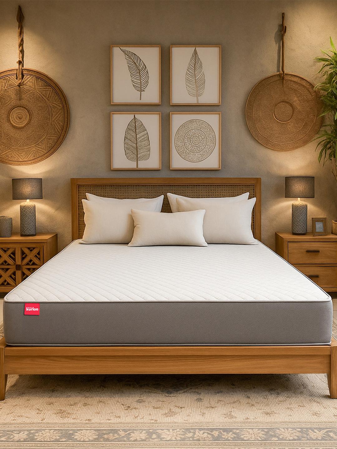 Buy KURLON Ortho 8 Inch King Size Memory Foam Mattress 78 Inch X 70 ...