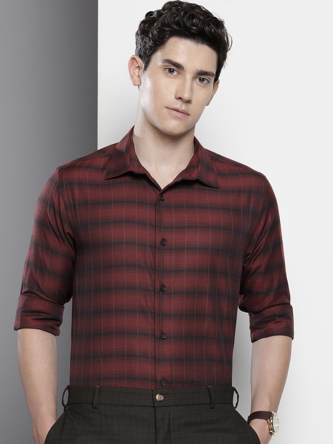 Buy The Indian Garage Co. X Luxe Slim Fit Checked Formal Shirt - Shirts ...