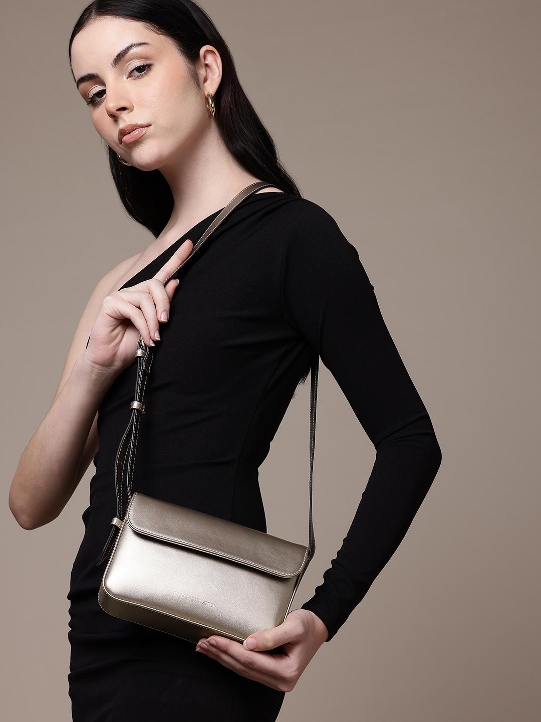 Buy French Connection Solid Crossbody Sling Bag - Handbags for Women ...