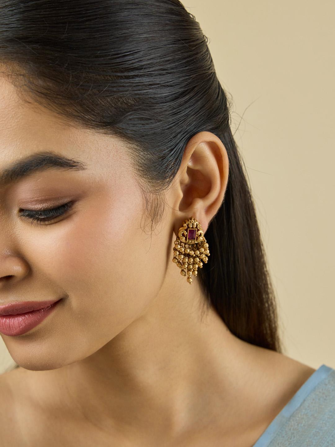 Buy Kushal's Fashion Jewellery Contemporary Drop Earrings - Earrings ...