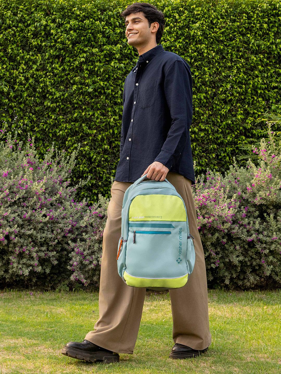 Buy Nasher Miles Green History With Raincover For College, School ...