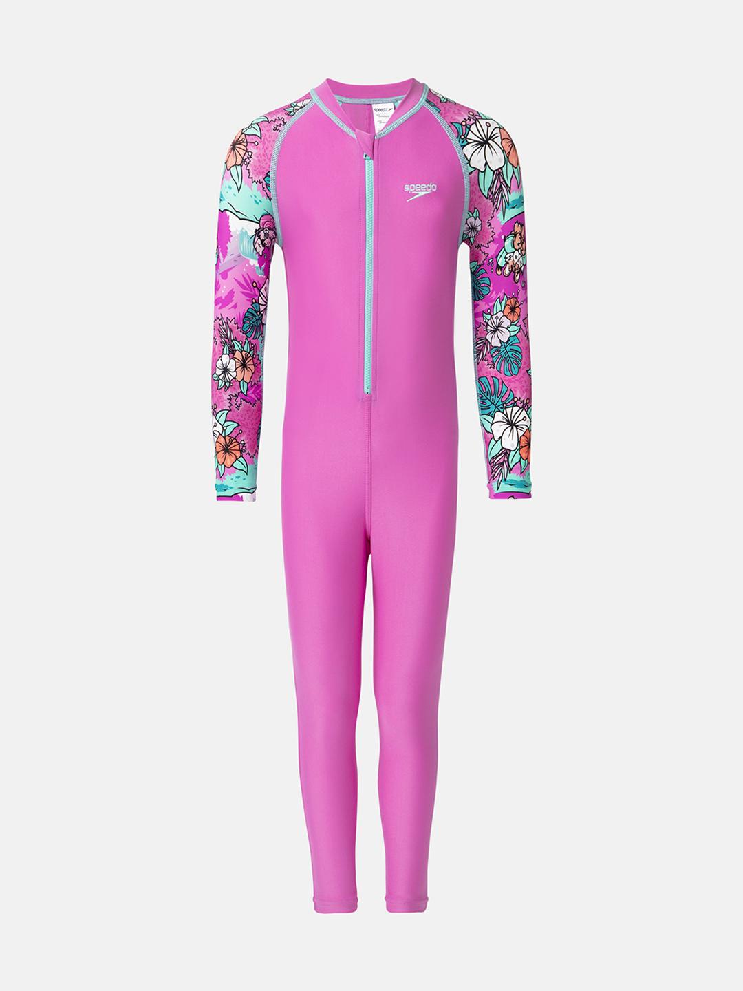 Buy Speedo Girl's Endura Brite All In One Full Body Suit With UPF 40 ...