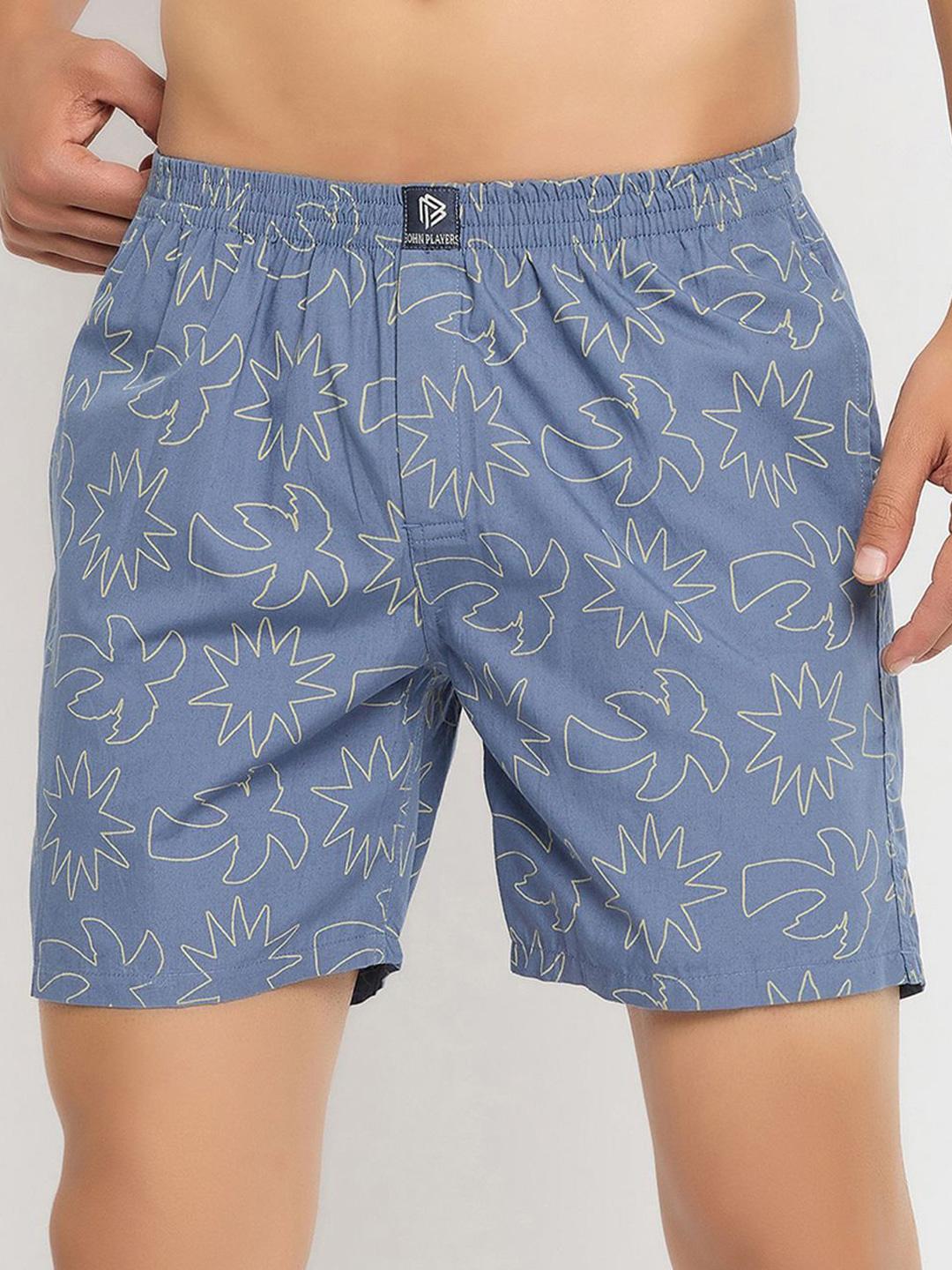 Buy John Players Printed Pure Cotton Boxer S JBX002M05S - Boxers for ...