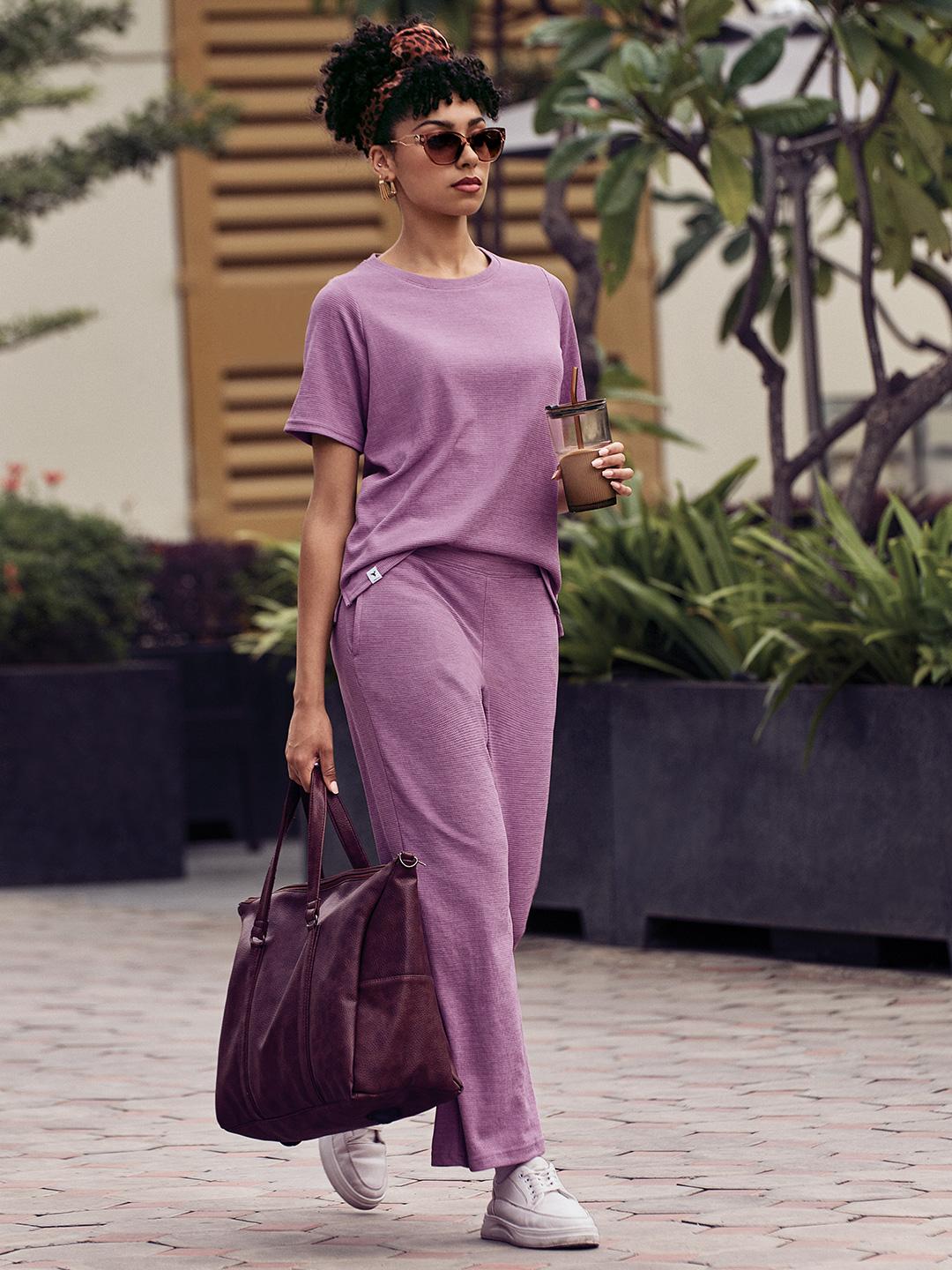 Buy Technosport Women Relaxed Fit Trackpants With DOUBLE COOL - Track ...