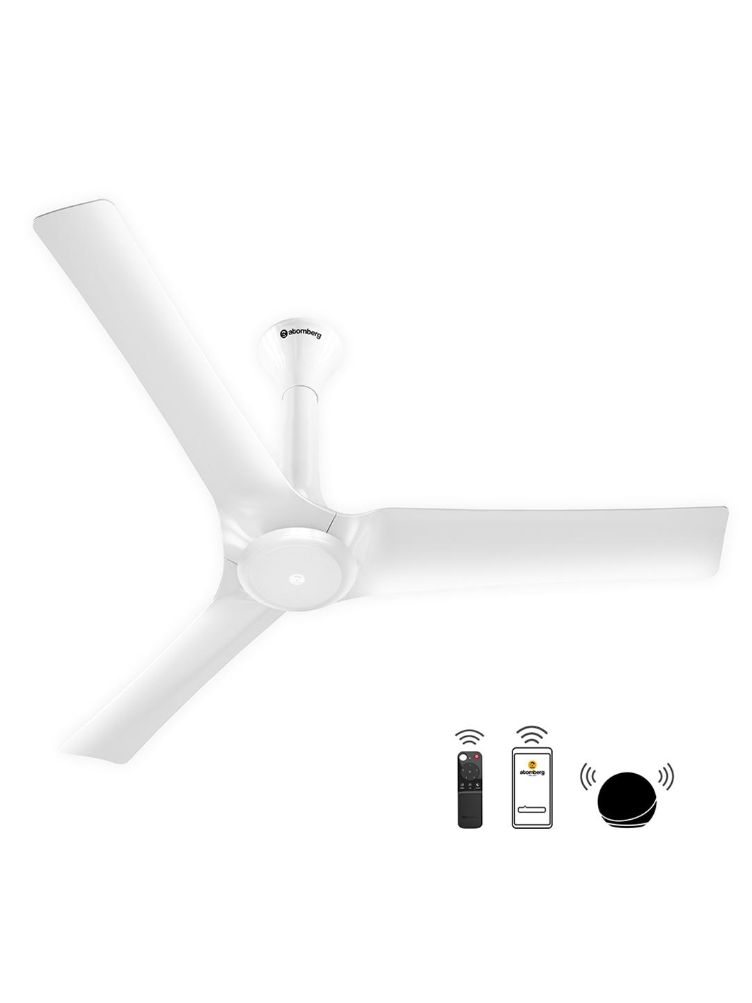 Buy Atomberg Marble White Aris 1200mm BLDC Smart Ceiling Fan With IoT ...