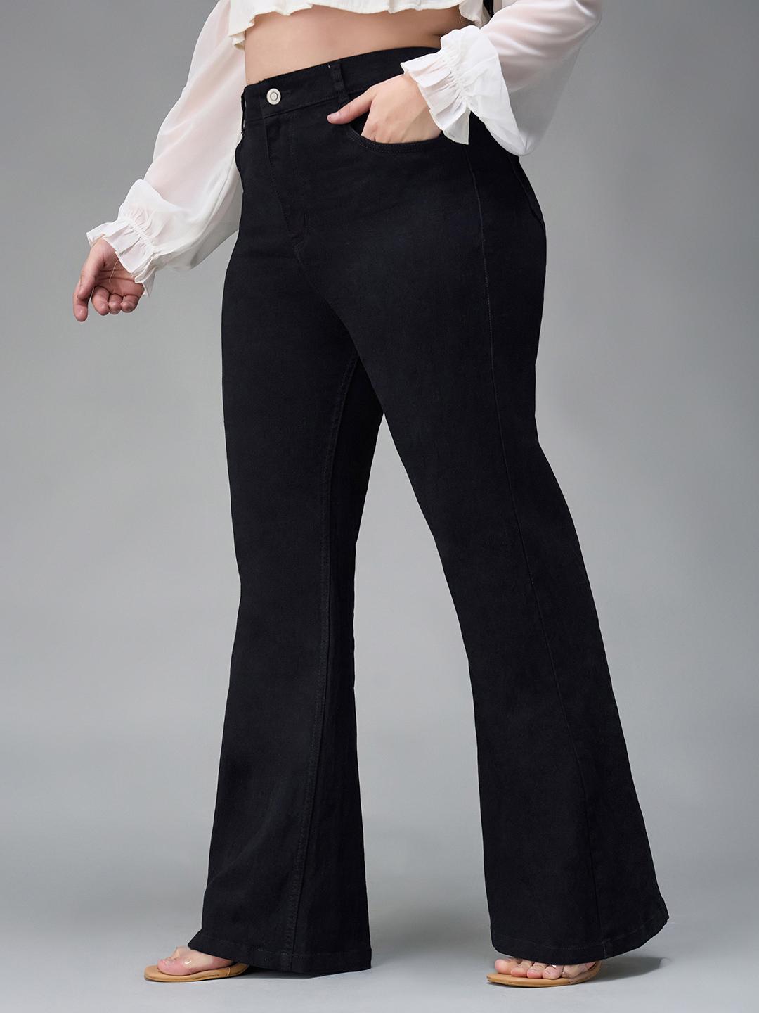 Buy Miss Chase A+ Plus Size Women Wide Leg High Rise Heavy Fade ...