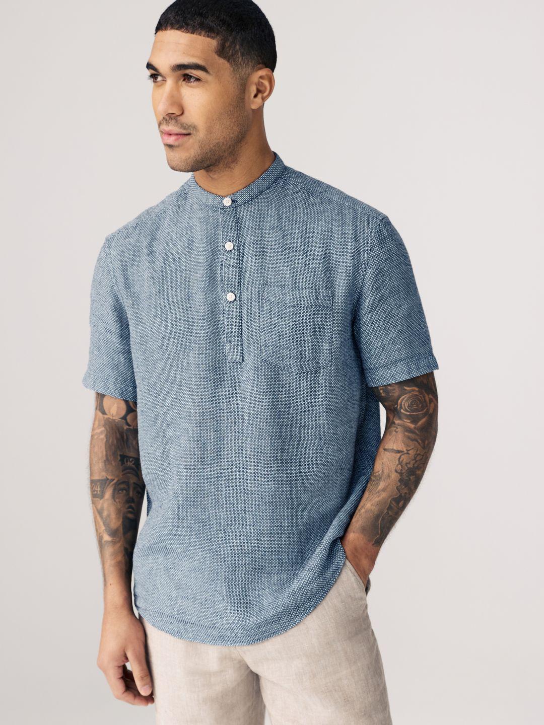 Buy NEXT Cotton Linen Textured Shirt - Shirts for Men 33154253 | Myntra