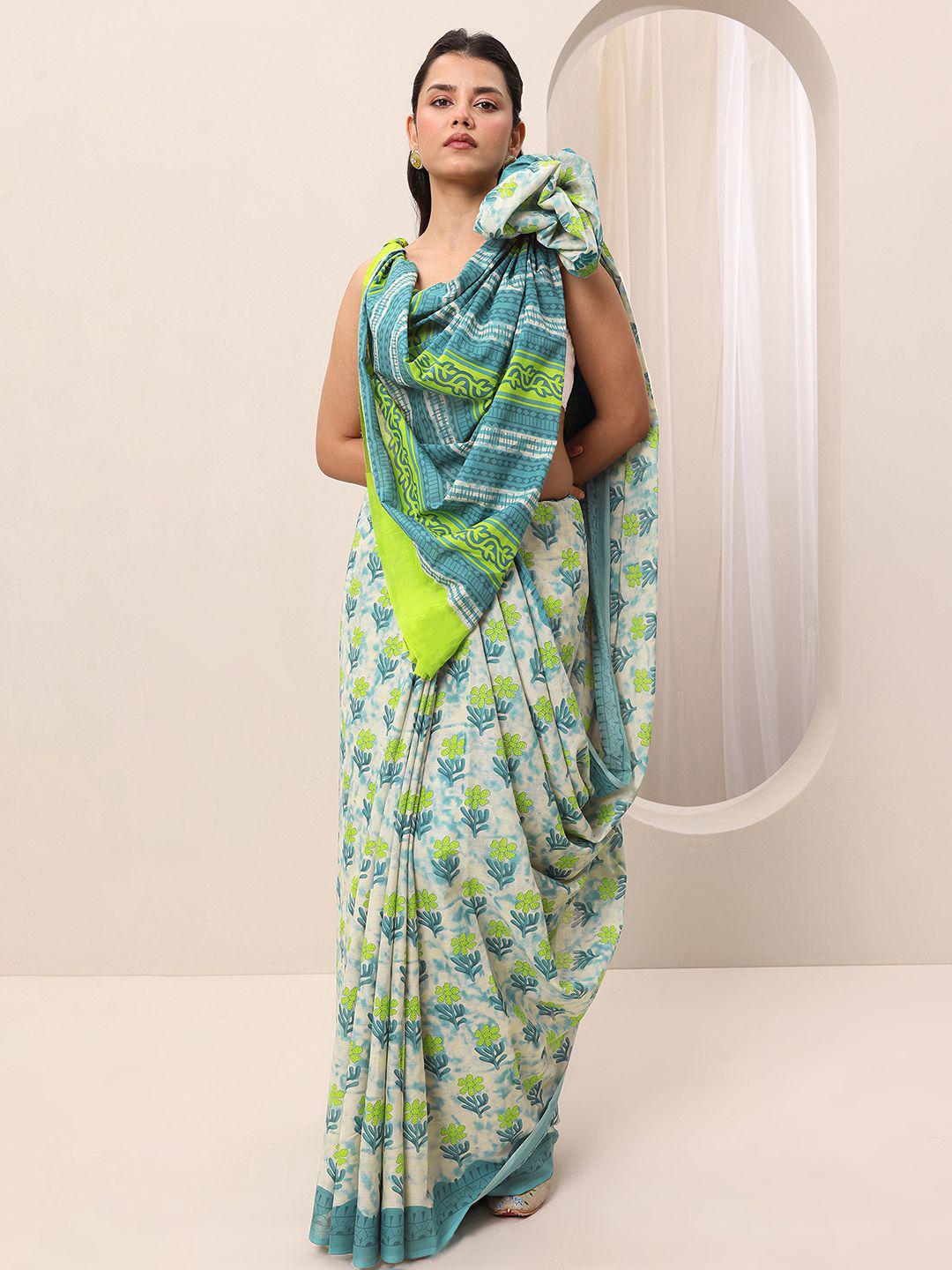 Buy Libas Floral Printed Saree With Blouse - Sarees for Women 33157574 ...