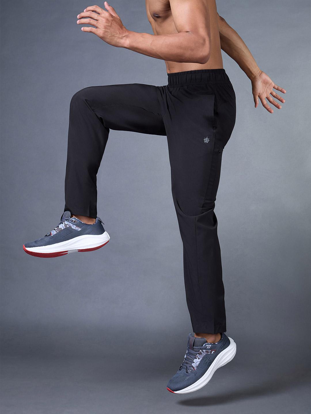 Buy CULT Men Black Run Elevate Trackpants - Track Pants for Men ...