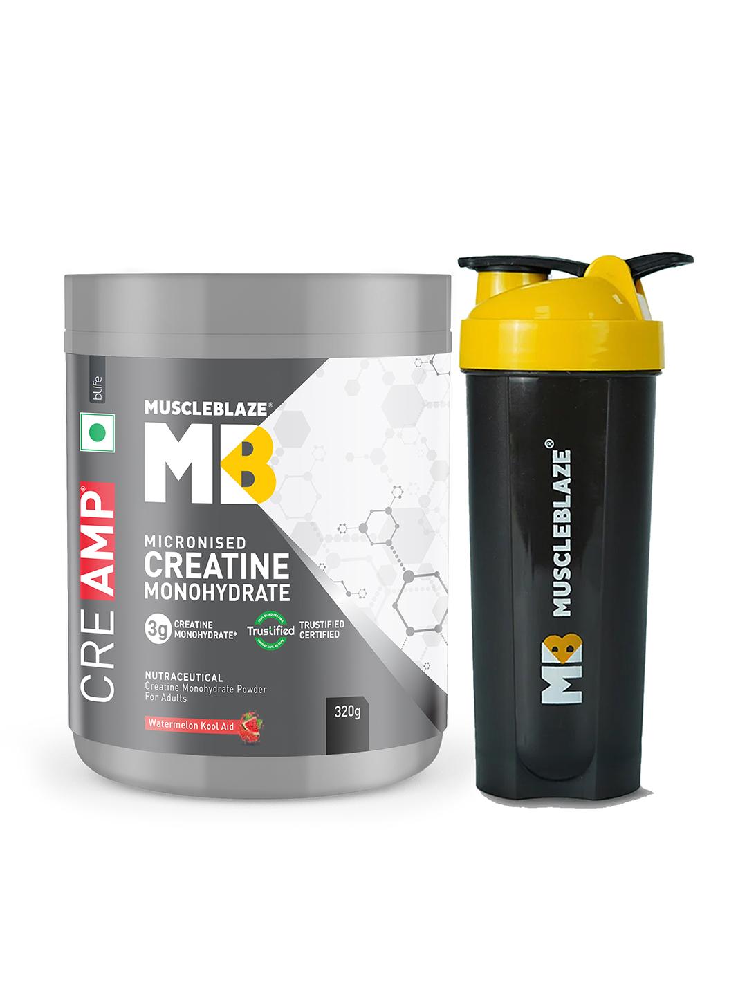 Buy MuscleBlaze Creatine Monohydrate CreAMP 320 G Watermelon Kool Aid ...