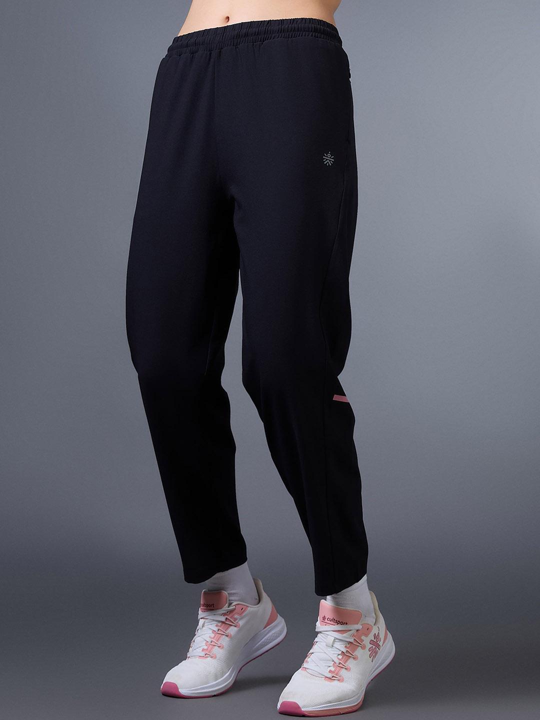 Buy CULT Women Black Impact Training Cropped Trackpants - Track Pants ...