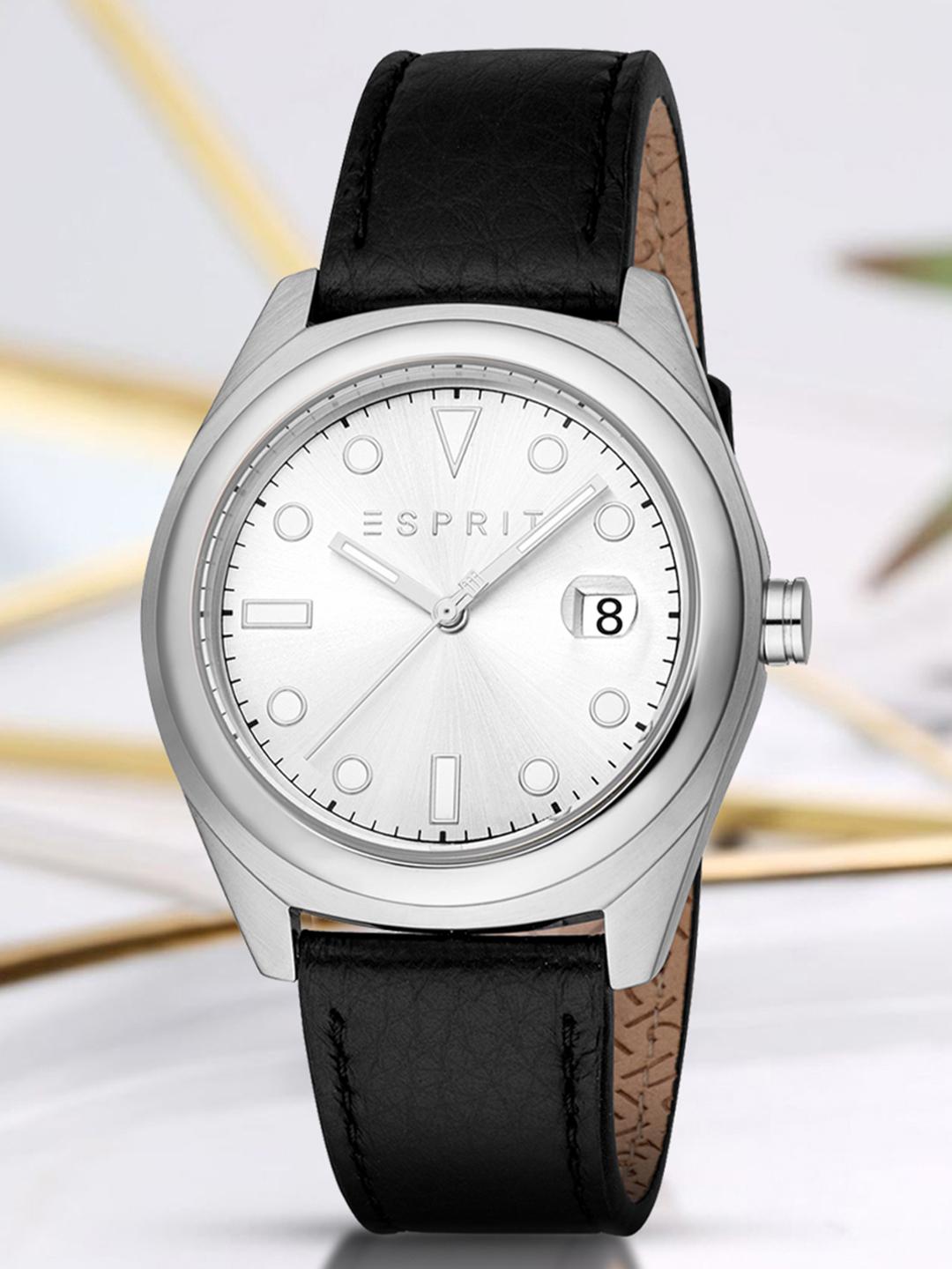 Buy ESPRIT Men Embellished Dial & Leather Straps Analogue Watch ...