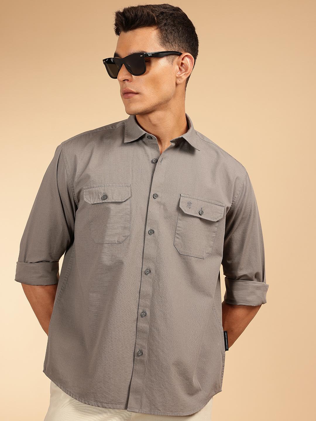 Buy French Connection Men Premium Oversized Pure Cotton Casual Shirt ...