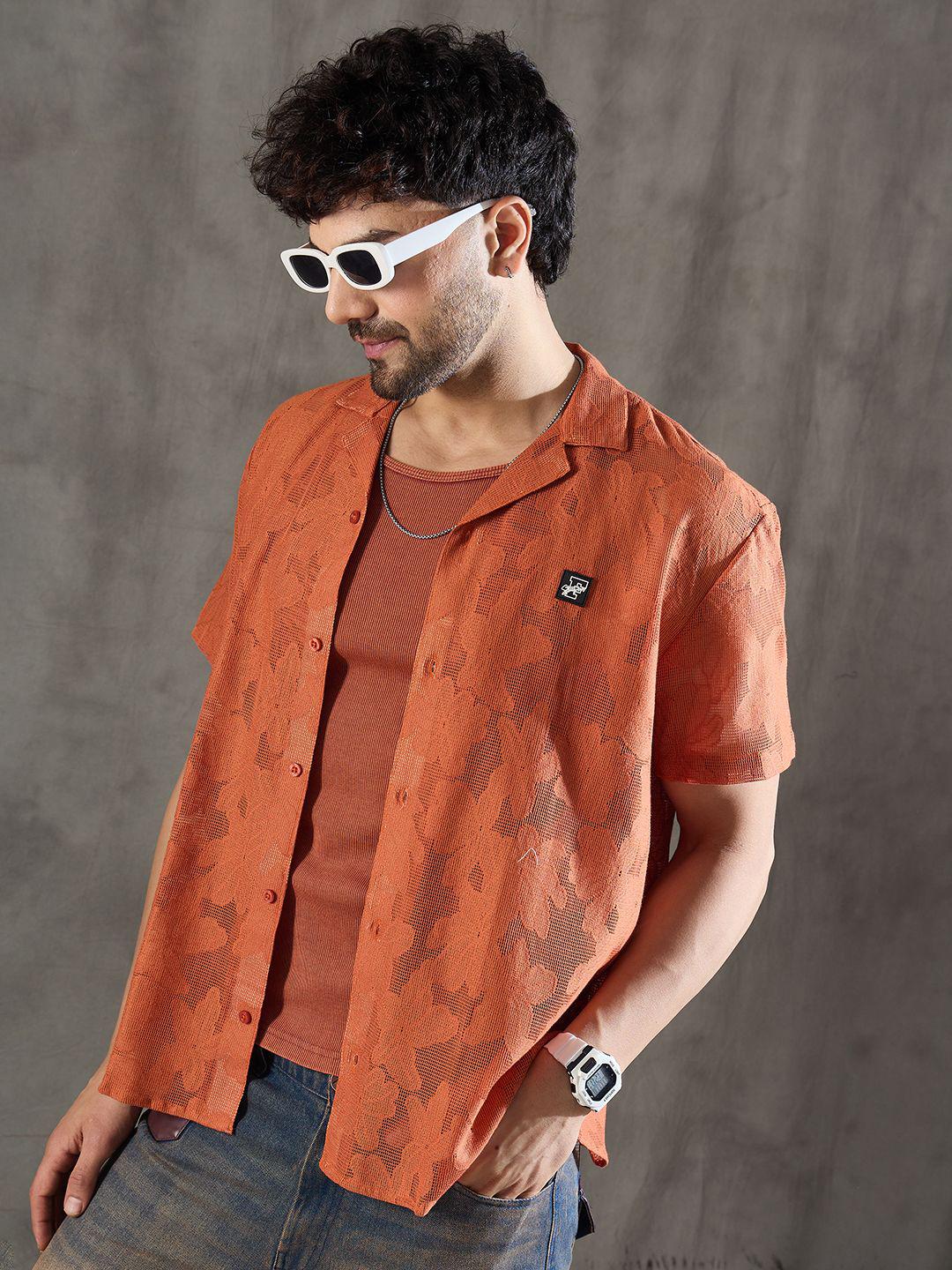 Buy FUGAZEE Men Self Design Casual Shirt With Muscle Fit Vest - Shirts ...
